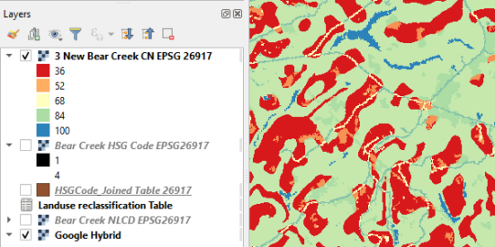 Calculate Area-Weighted Average Curve Number Using Land Cover Raster ...