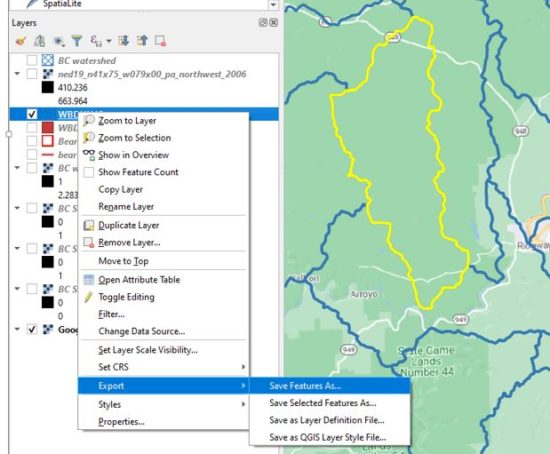 Download National Hydrography Dataset (NHD) from National Map Viewer by ...