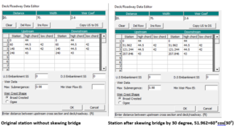 Modeling Skewed Bridge in HEC-RAS – RASHMS.COM