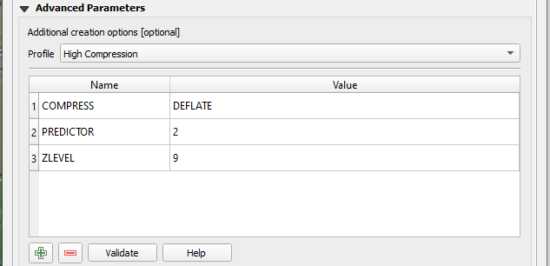 Compress A Raster File And Generate A Raster World File In Qgis