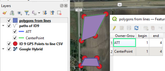 Import Points In Csv Format To Qgis To Create Line And Polygon Shapefiles Rashmscom