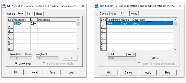 Modified Rational Method Application in HydroCAD and XPSWMM – RASHMS.COM