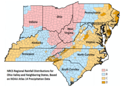 NRCS Rainfall Distributions Based on NOAA Atlas 14 Precipitation Depth ...