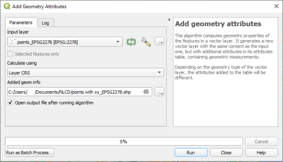 Add Geometry Attributes (Length, Area, Perimeter) or X / Y Coordinates ...