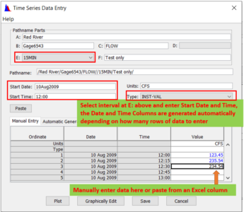 HEC-DSS File and HEC-DSSVue – Time Series and Paired Data – RASHMS.COM