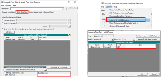Modeling Reservoir and Dam in 1D HEC-RAS by Storage Area and Inline ...