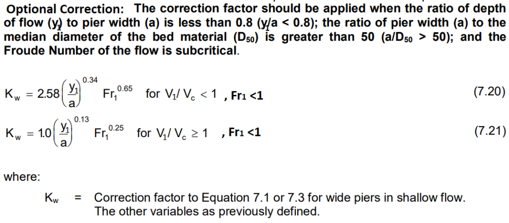 Bridge Scour Analysis By HEC-18 Equations – Local Pier Scour – RASHMS.COM