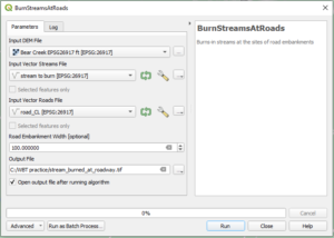 Burn a Stream or Raise a Wall in QGIS and WhiteboxTools – RASHMS.COM