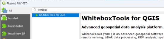 Install Whitebox Tools (WBT) Plugin in QGIS – RASHMS.COM